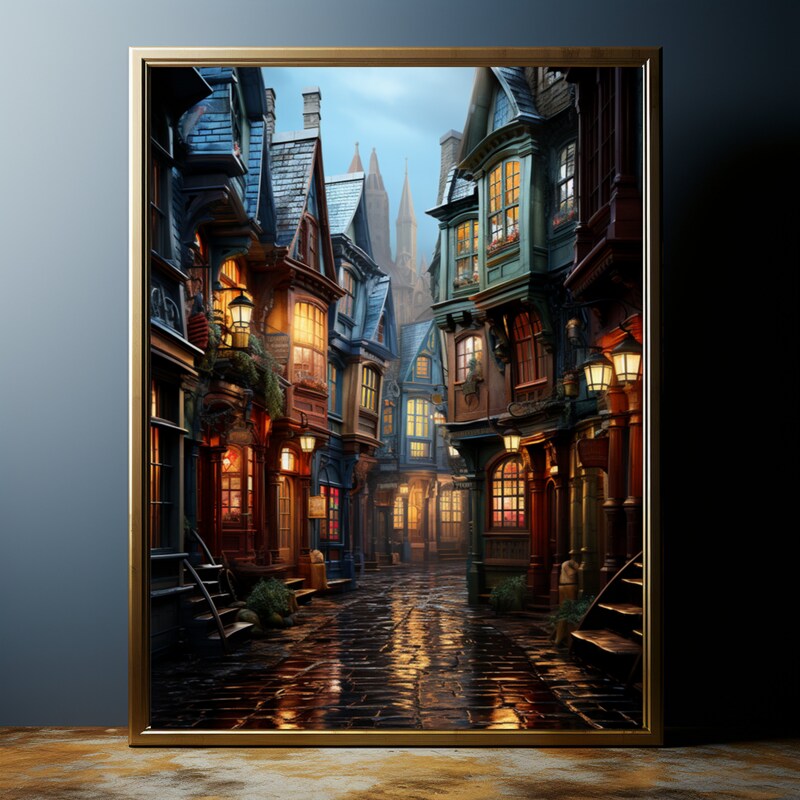 Diagon Alley Framed Print - Etsy