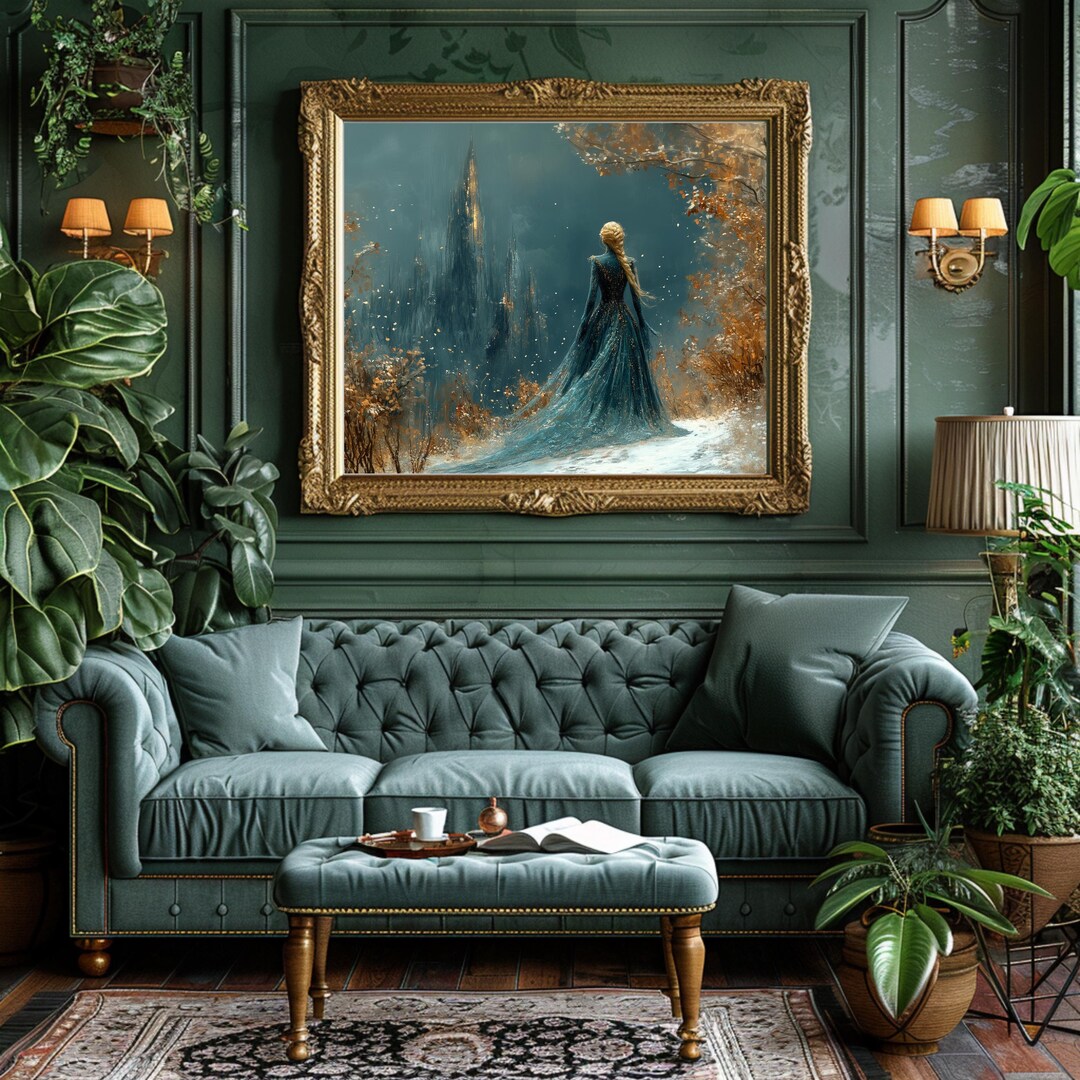 Snow Queen Poster Winter Story Fairy Tale Light Academia Art Print ...