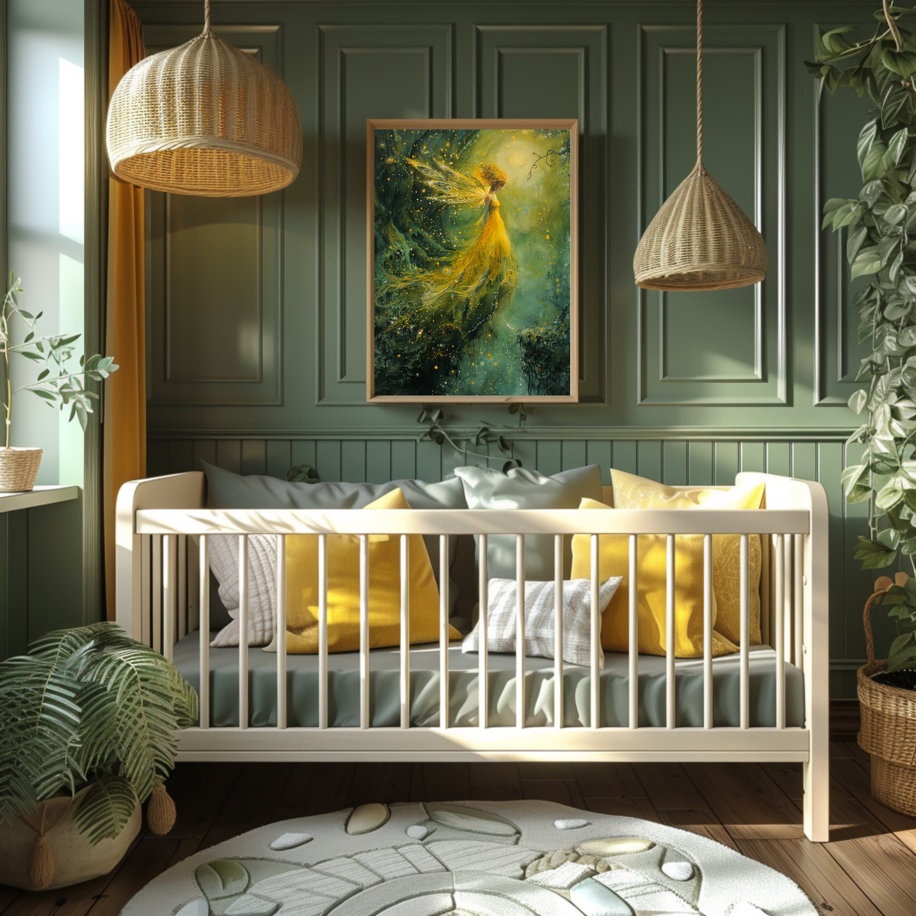 Fairy Poster Elf Print Fairycore Style Painting Light Academia Light ...