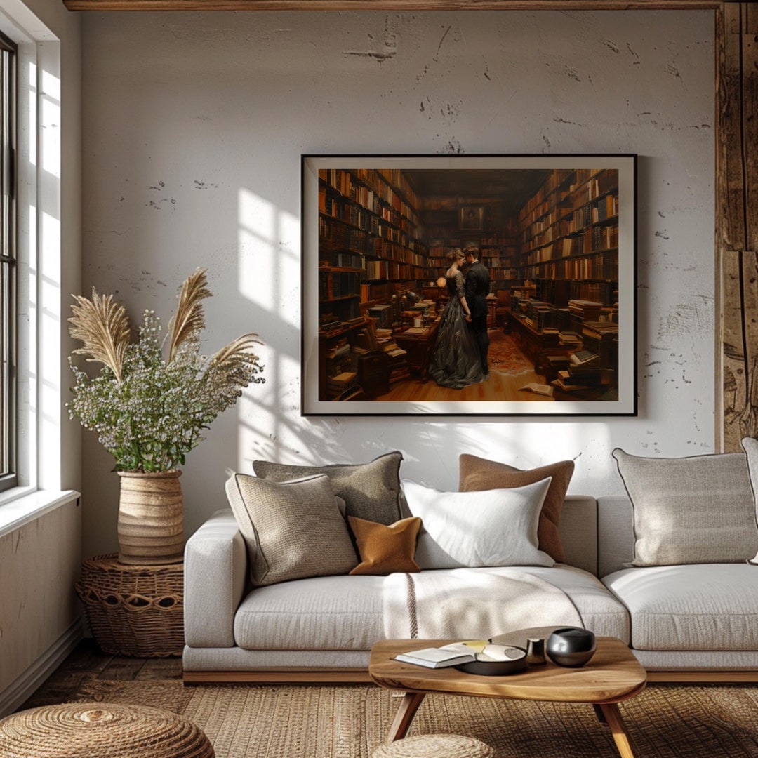 Dark Academia Poster Vintage Style Book Lover Gift for Reader Dark ...