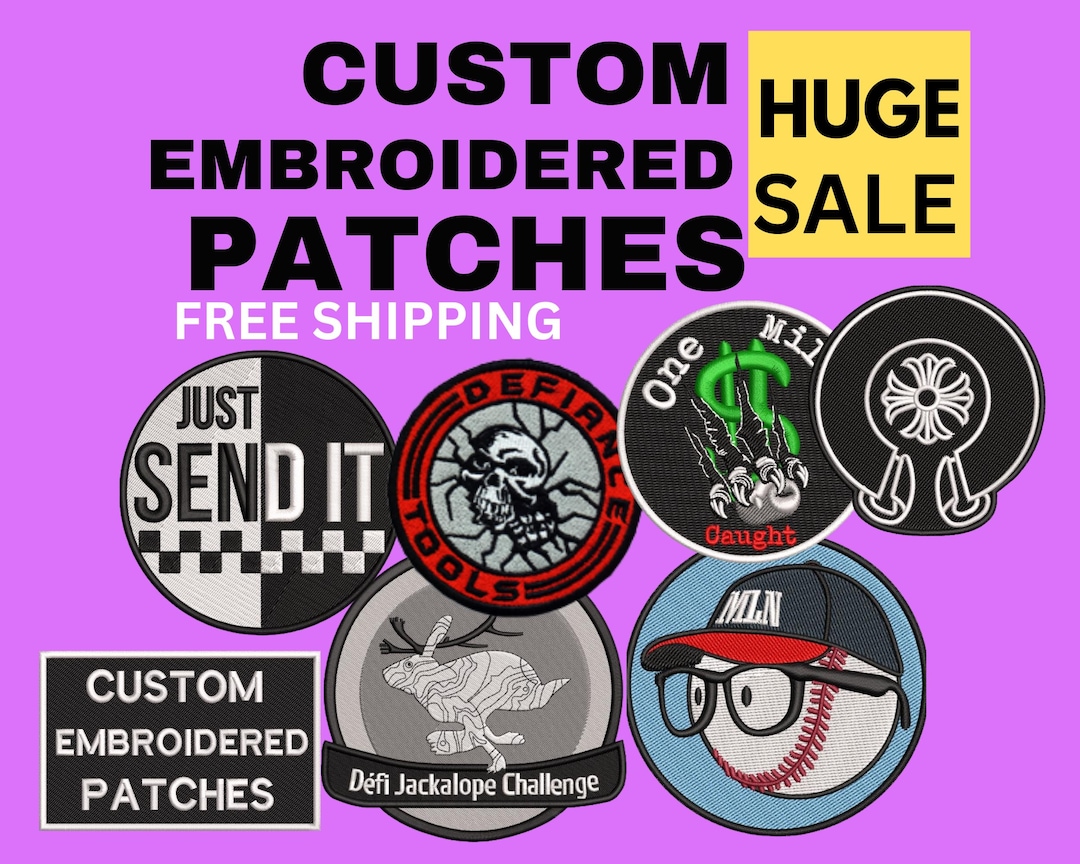Custom Embroidered Patches , Custom Logo Patches , Custom Iron on Patches ,custom VELCRO Hook ...