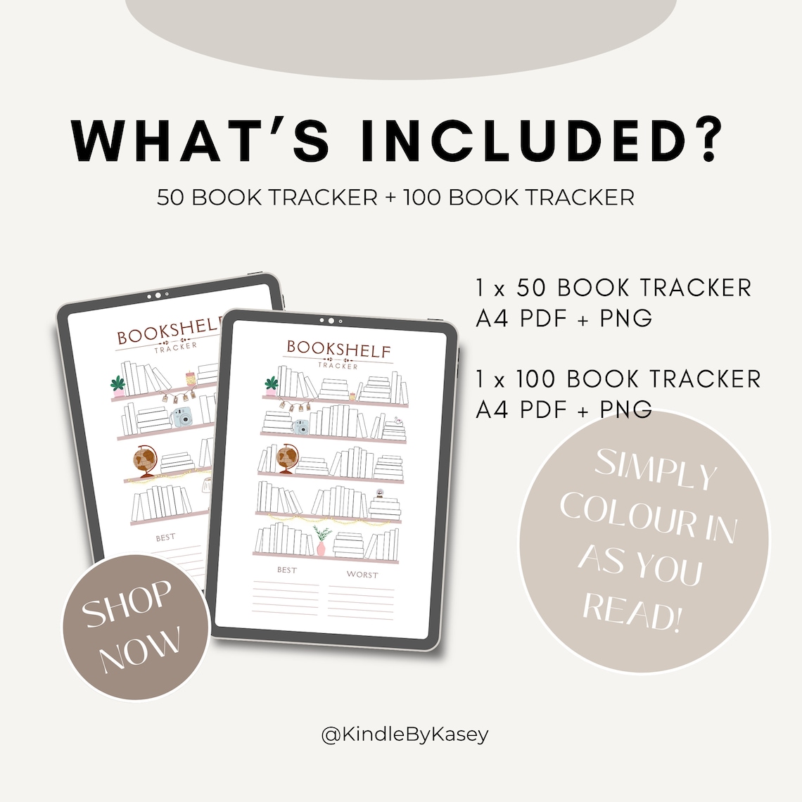 Book Tracker Printable Blank Bookshelf Reading Log A4 Book - Etsy