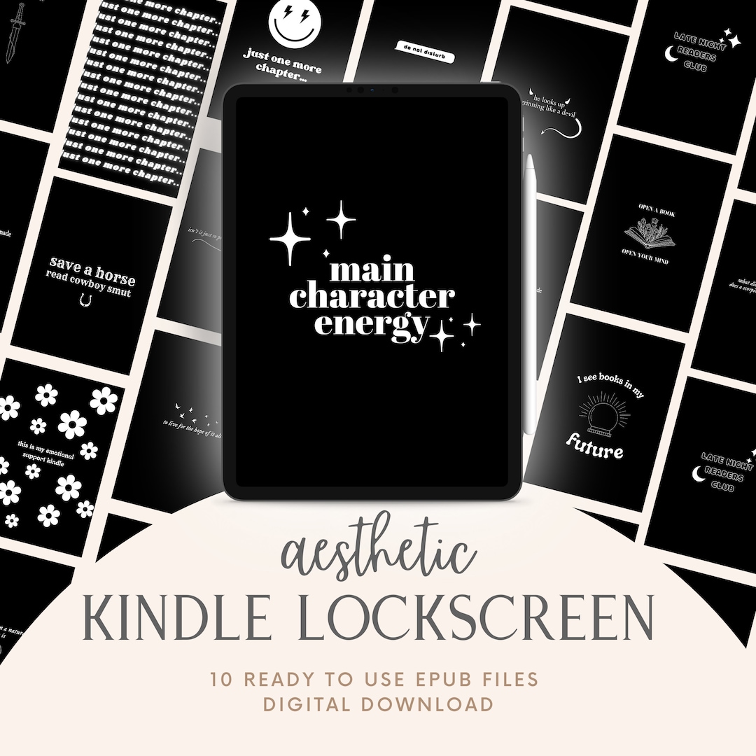 10 Aesthetic Kindle Paperwhite Lock Screens | Full-screen E-ink ...