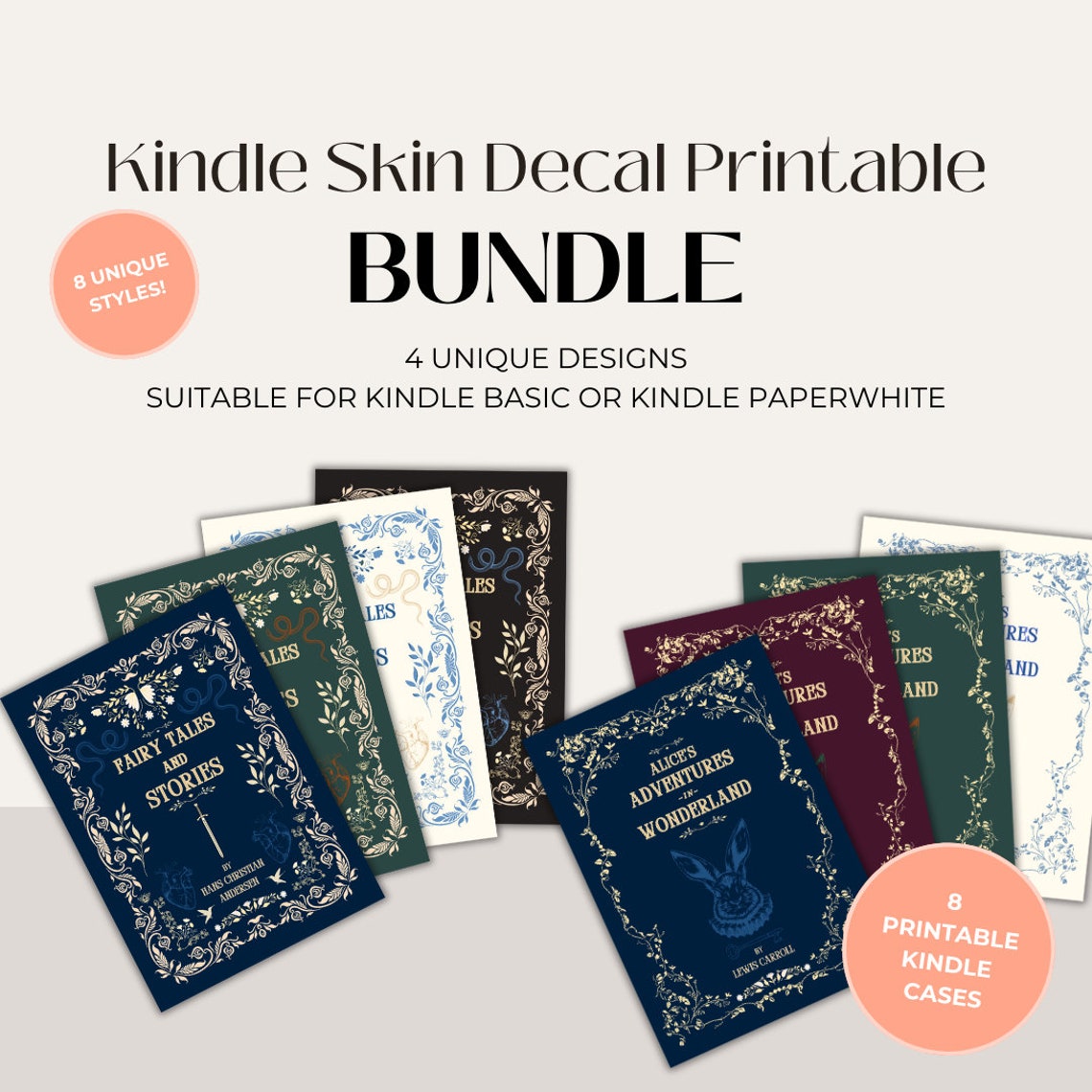 Kindle Skin Decal Case Insert BUNDLE | Digital Download PNG - Etsy