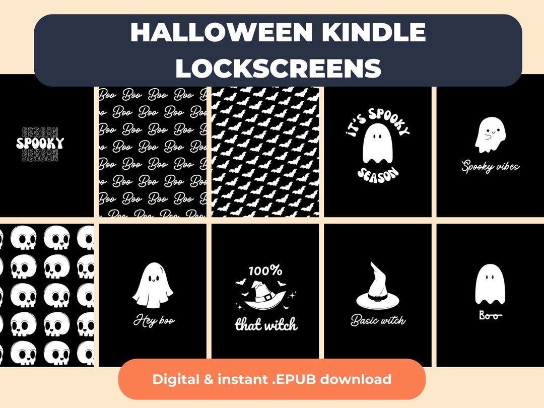 Halloween Kindle Lockscreen Screensaver Wallpaper Background Ready to ...