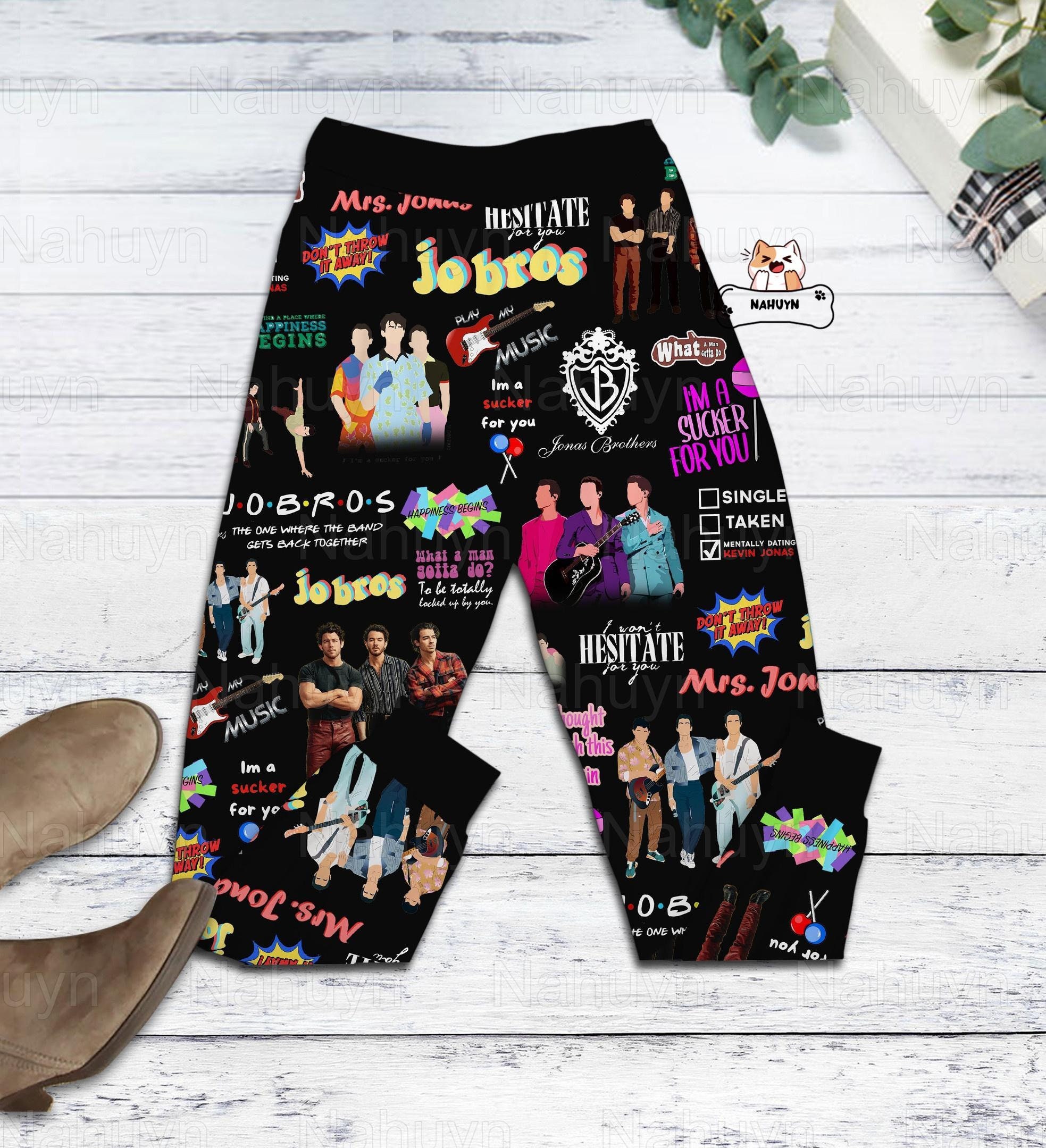 Christmas Jonas Brothers Pajamas Set, Jonas Brothers Shirt, Joe Jonas ...