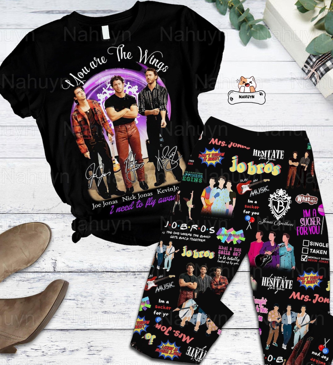 Christmas Jonas Brothers Pajamas Set Jonas Brothers Shirt - Etsy