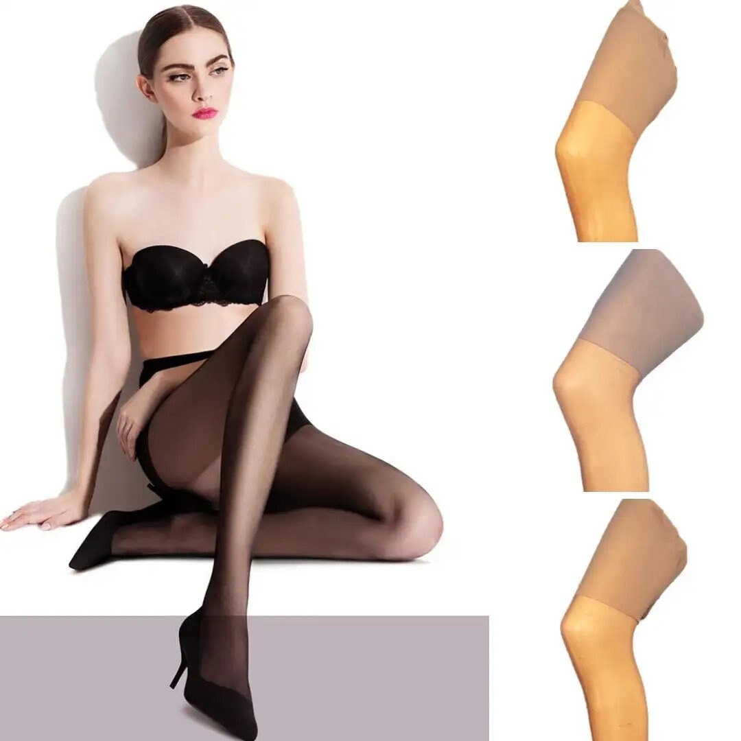 Plain 20DEN Tights S-XXL Lili Fine Tights Black, Natural, Gray, Cappuccino, Nylons Multicolored ...