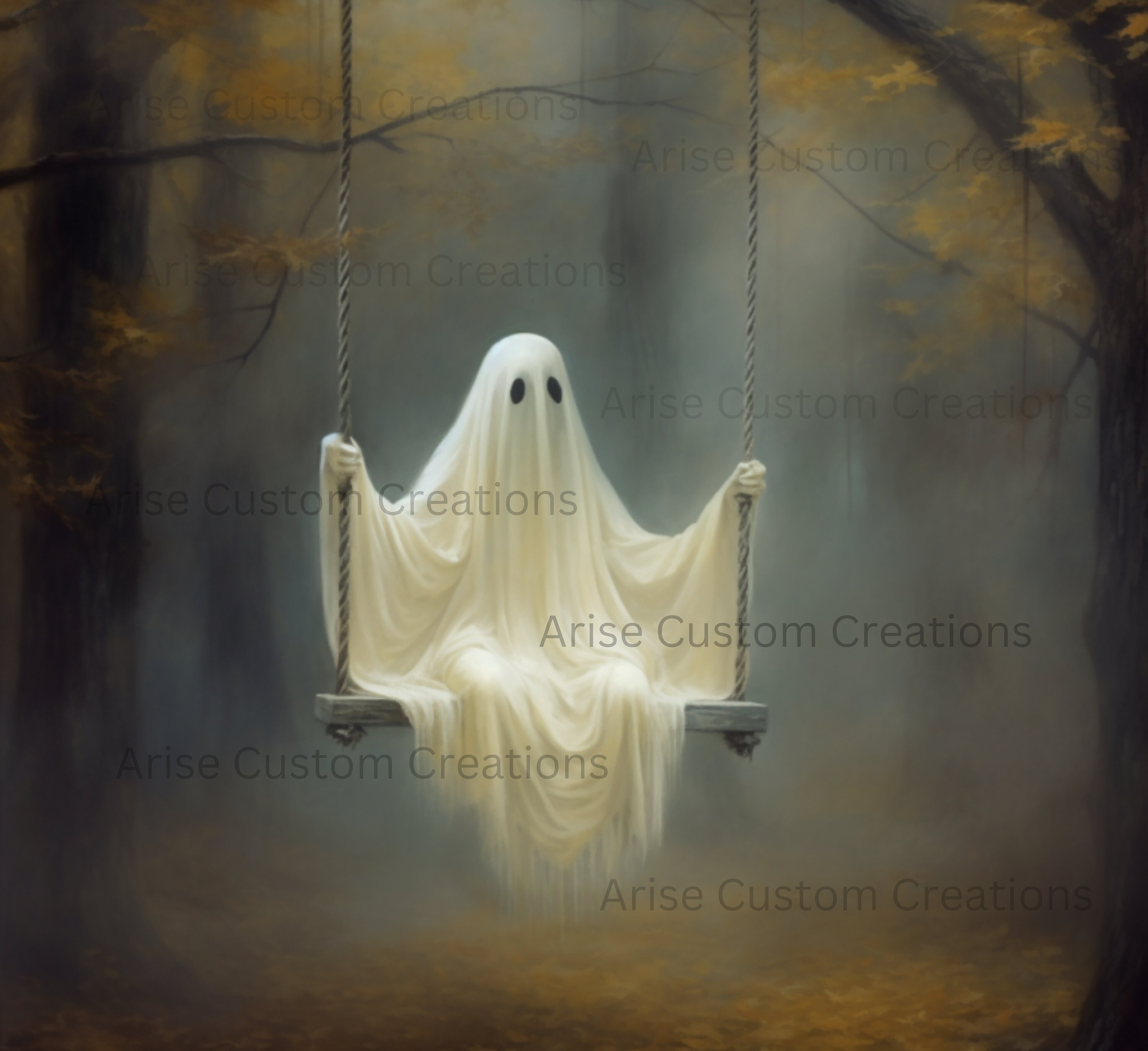 Ghost on a Swing - Fall Colors - Etsy
