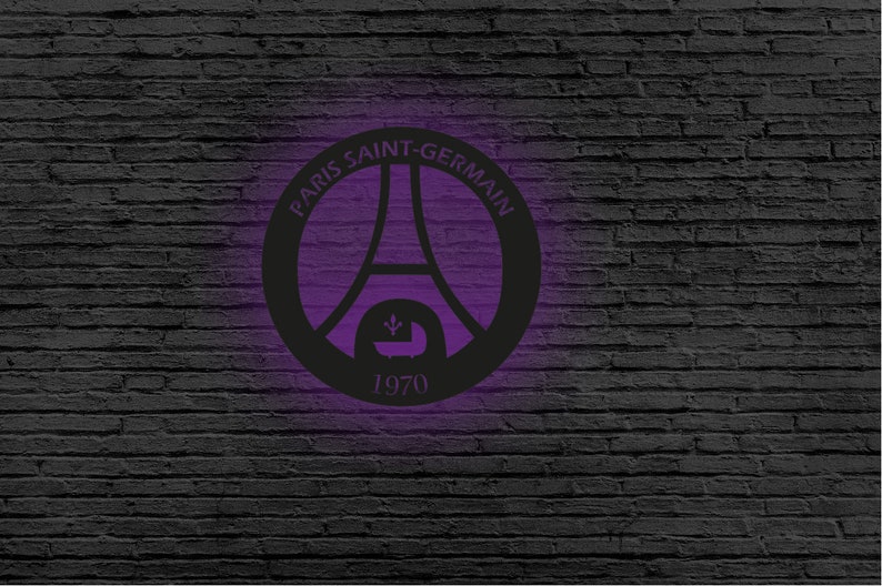 PARIS SAINT-GERMAIN Fc Emblem Led Sign Lighted Emblem Wall Led Light ...