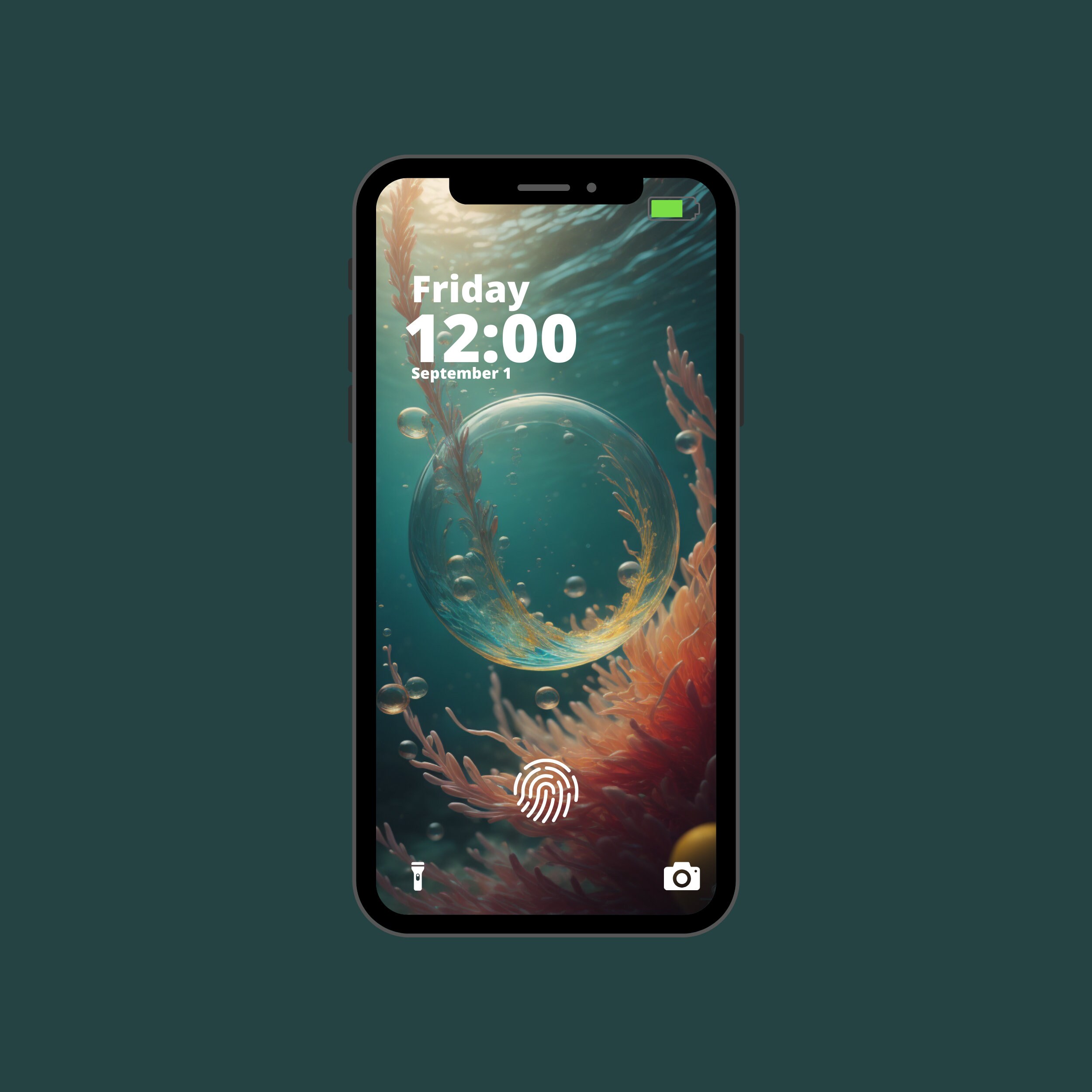 Water Bubbles Android iPhone Wallpaper Lockscreen - Etsy