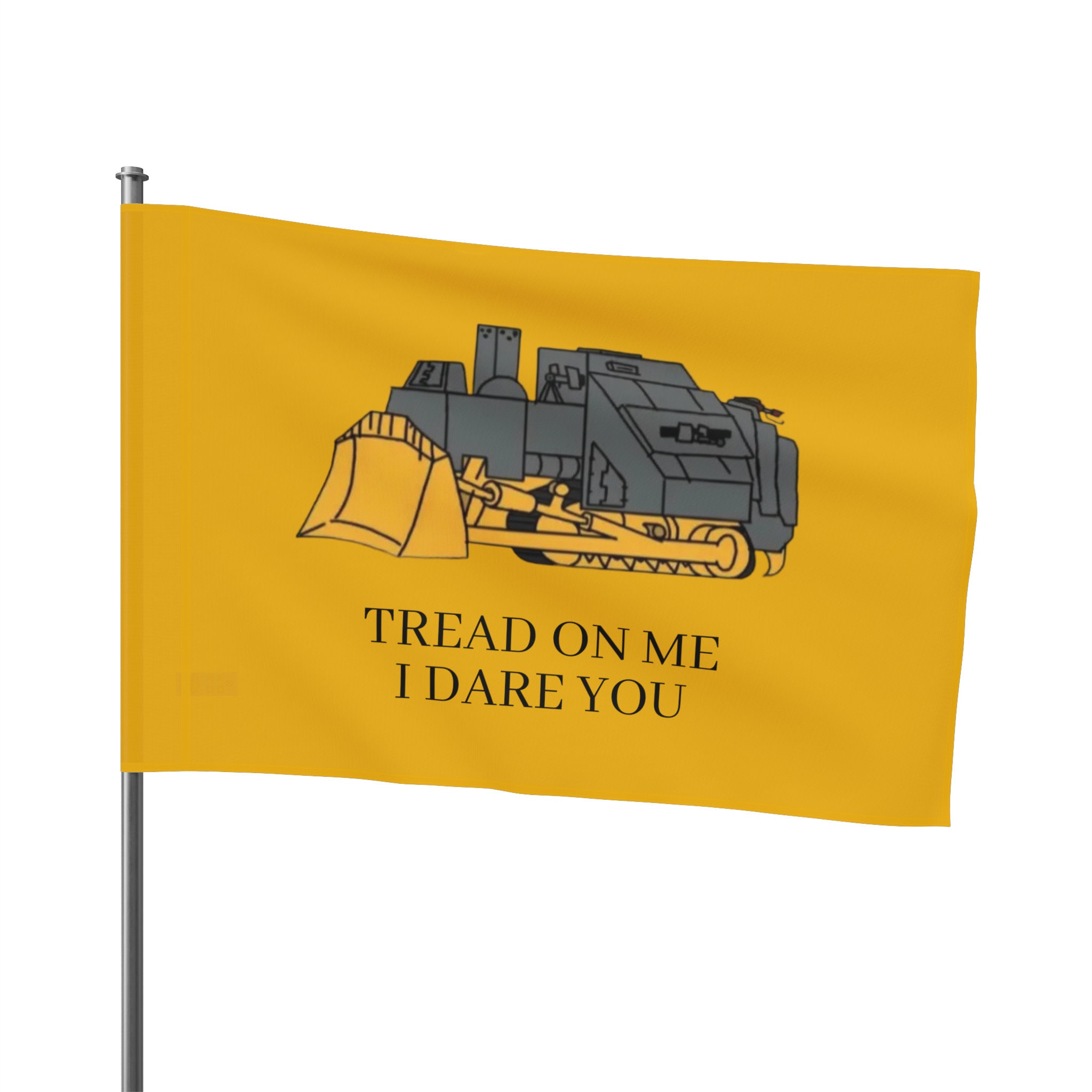 KILLDOZER Tread on Me I Dare You Flag | Don't Tread on Me - Etsy