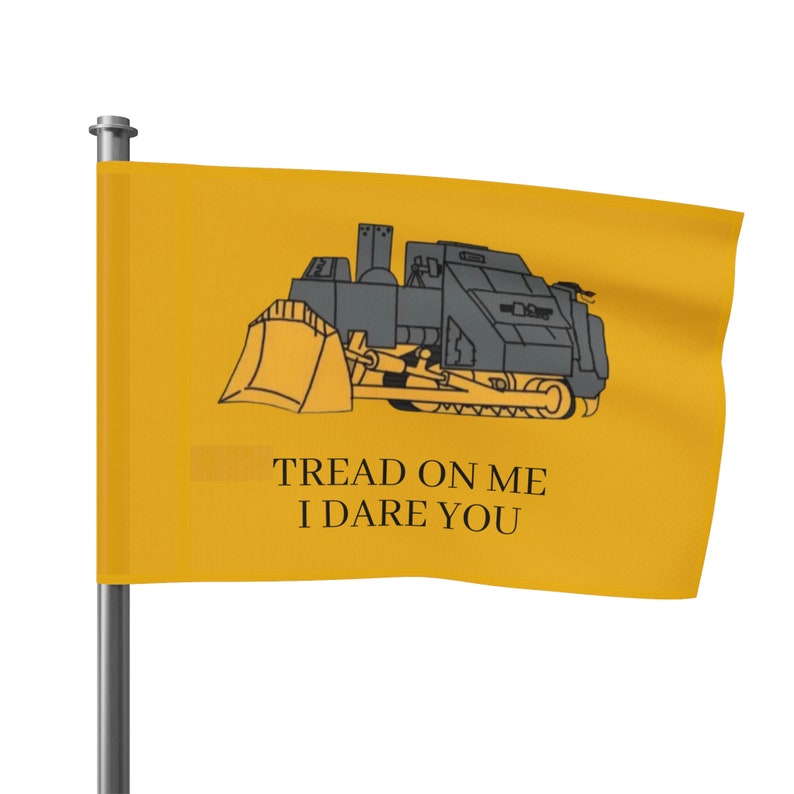 KILLDOZER Tread on Me I Dare You Flag | Don't Tread on Me - Etsy