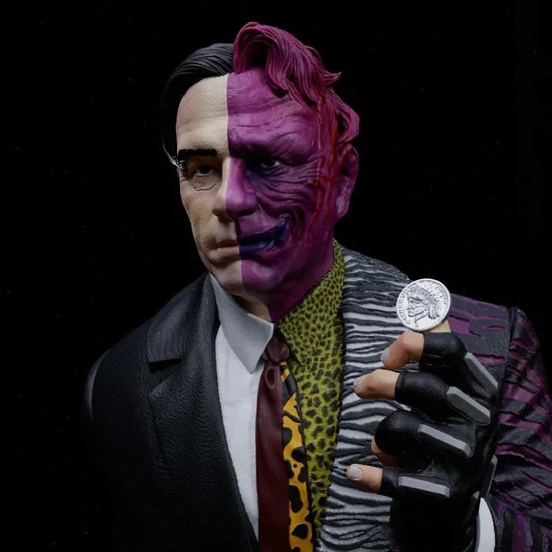Two Face Forever 1995 Tommy Lee Jones King Legend Super Hero STL File ...