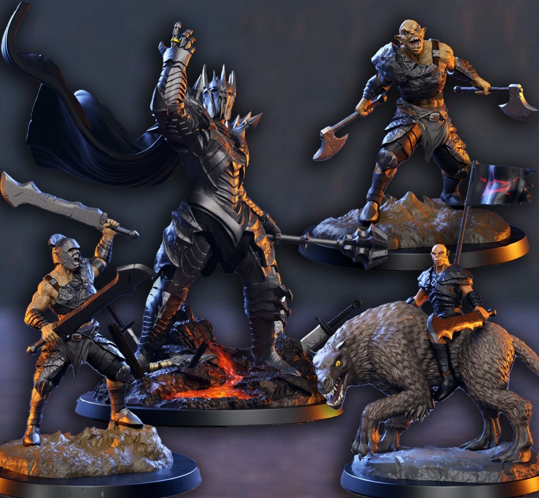 Lotr 4 Model Pack 3 Hobbit Elf the Lord Rin Middle Earth Legends STL ...