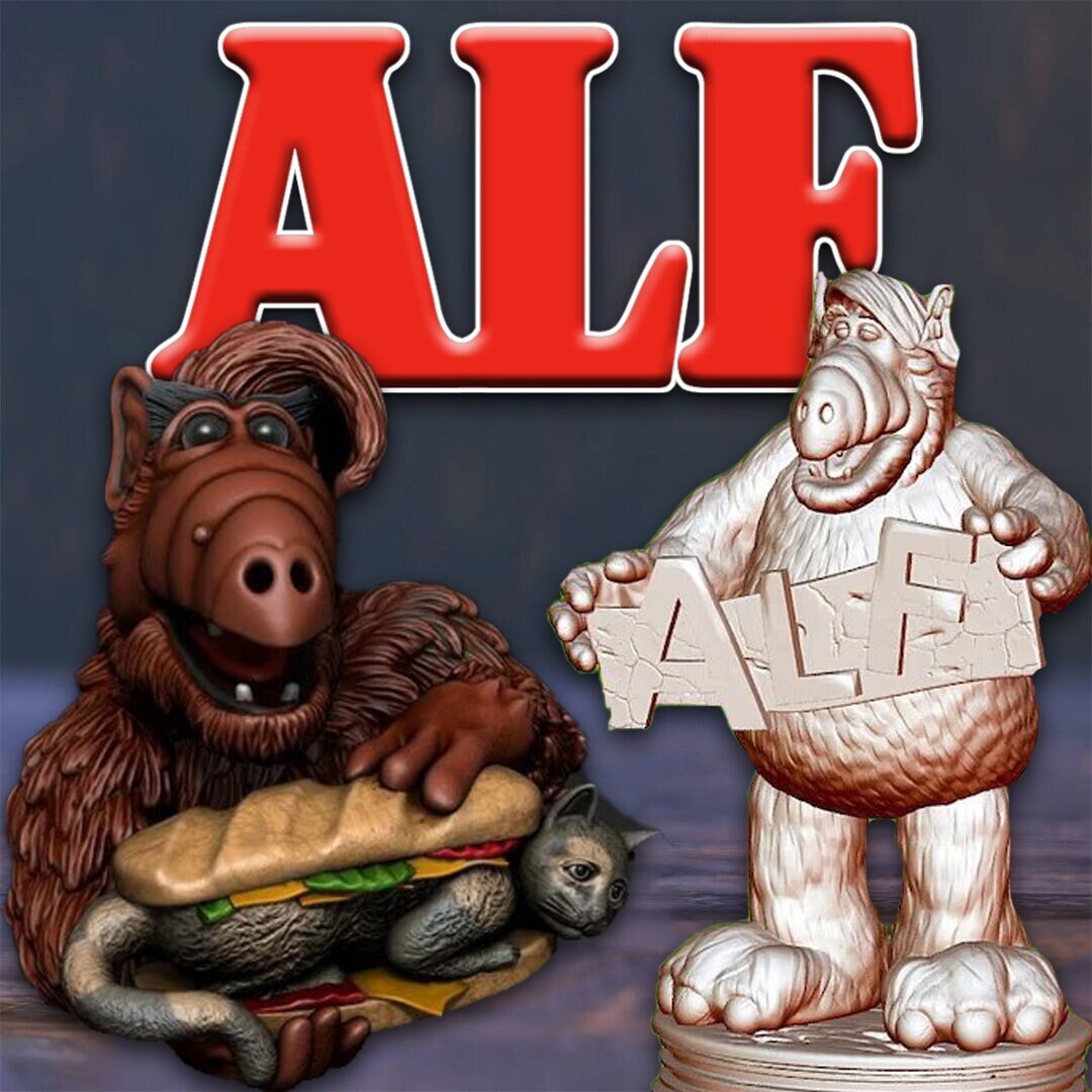 Alf 80s Bust Full Model Tv Series Legend Super Hero Comedy Legend STL ...