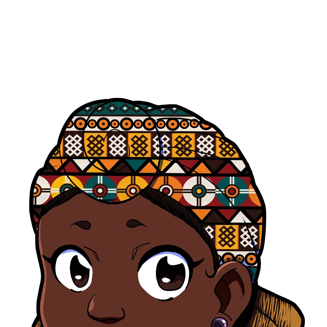 5 Manga Peeker Stickers of Ume From Hunters of Illumis - Etsy