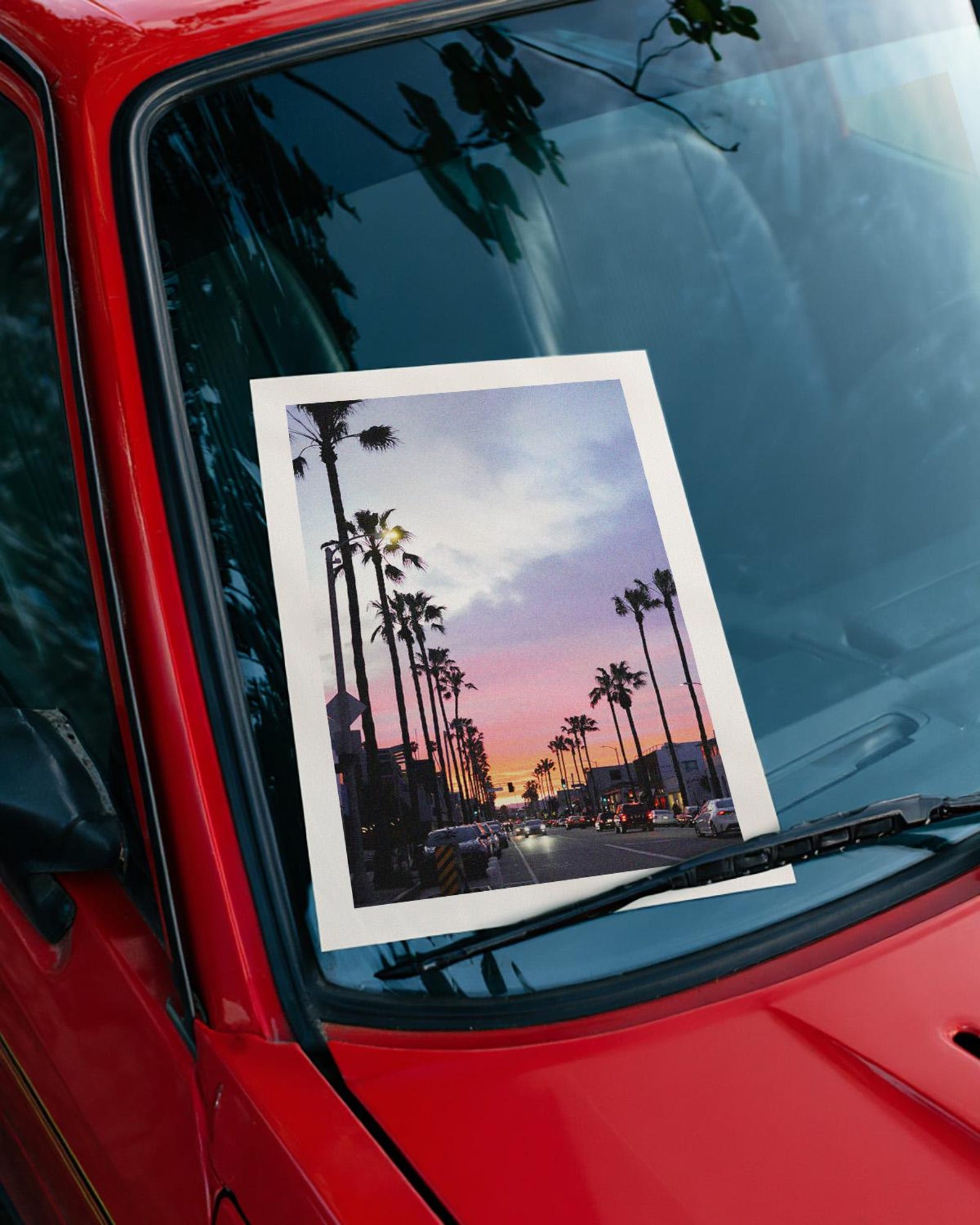 Poster Mockup on Car Windshield | Realistic Car Poster Mockup | Urban ...