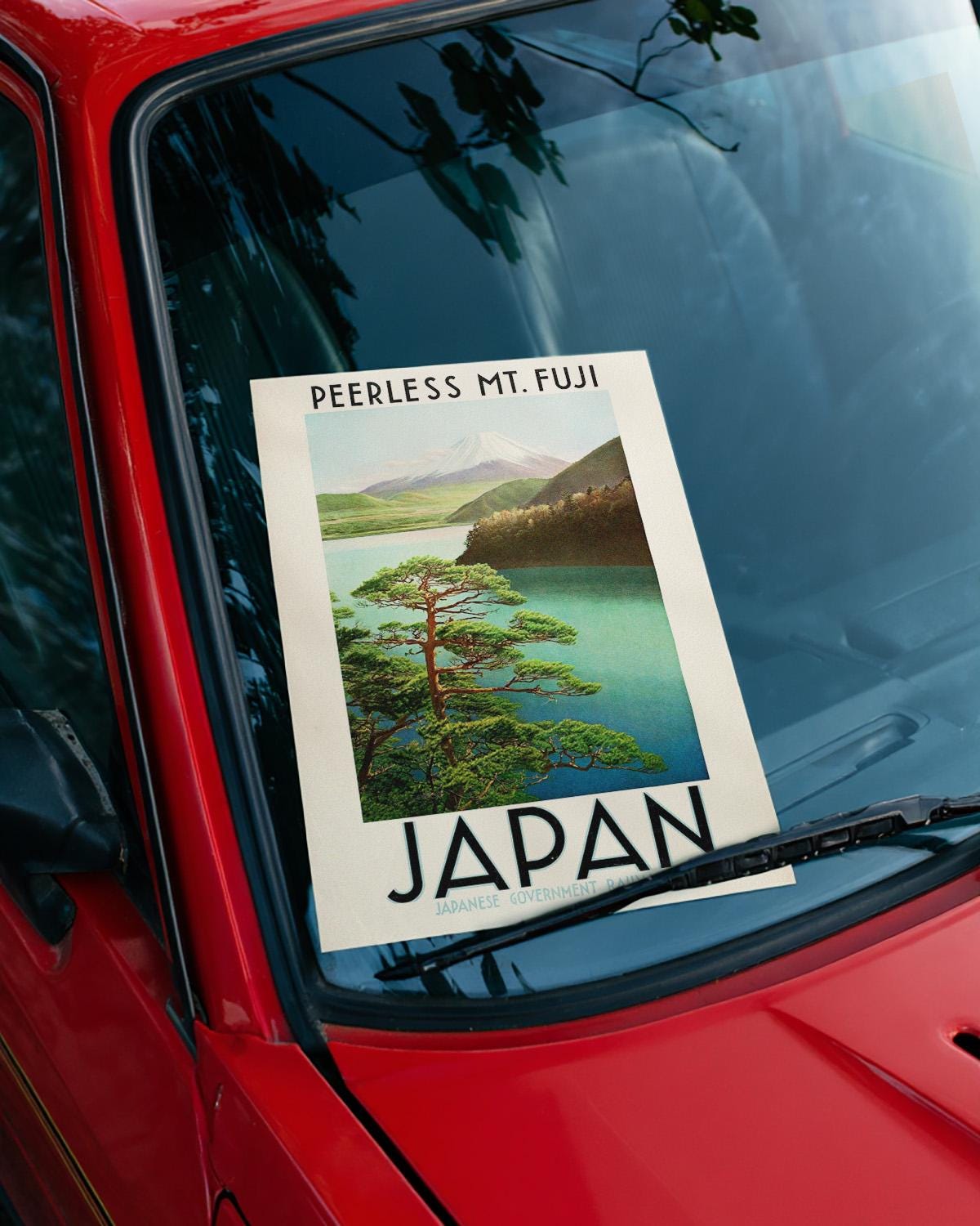 Poster Mockup on Car Windshield | Realistic Car Poster Mockup | Urban ...