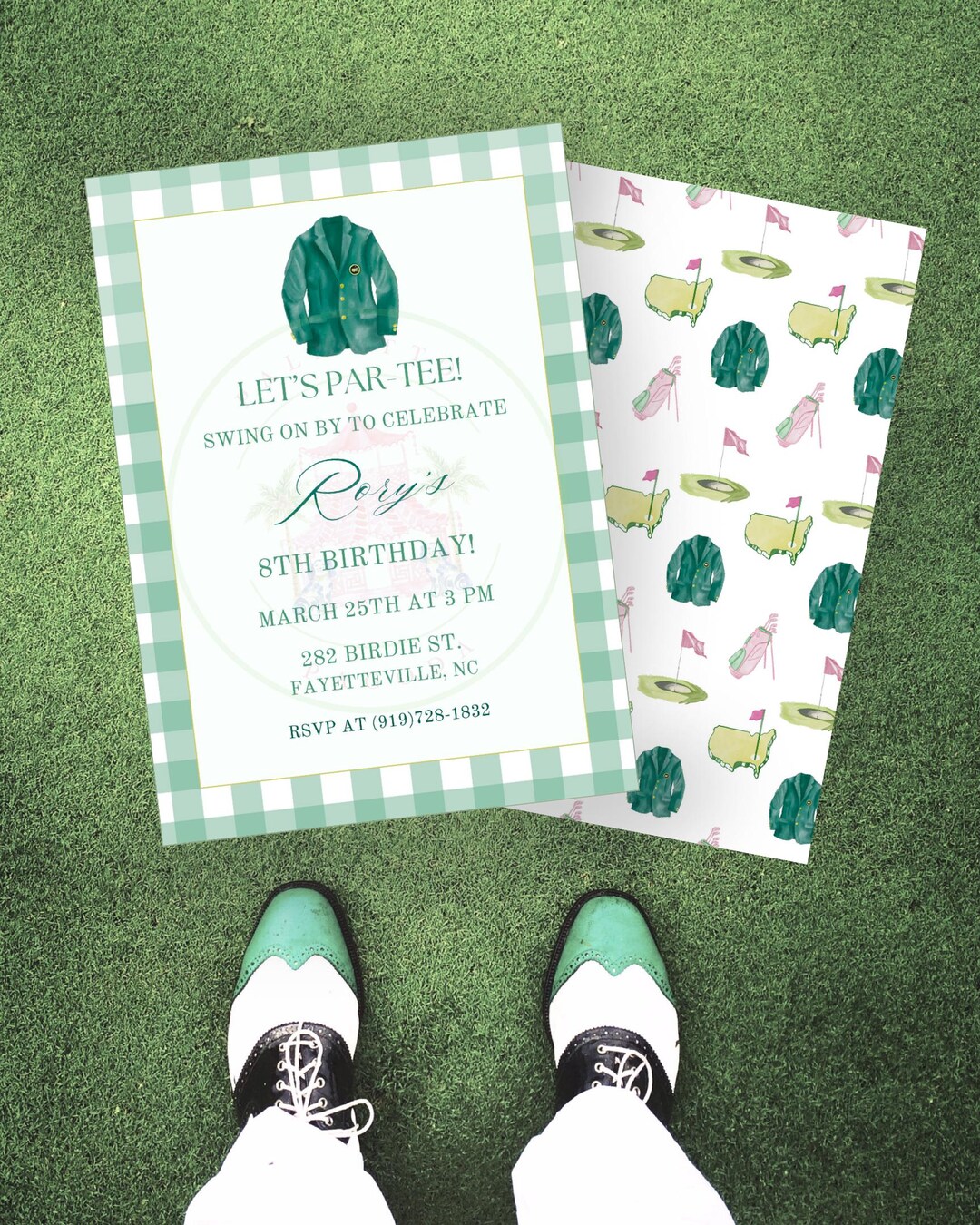 Masters Birthday Party Invitation Template - Etsy