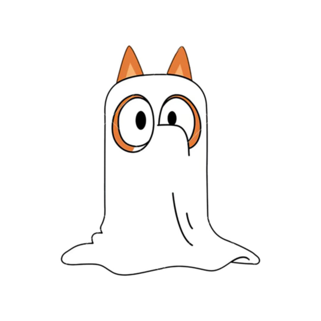 Bluey Ghost Halloween Digital Png Bluey Halloween Sublimation - Etsy Canada