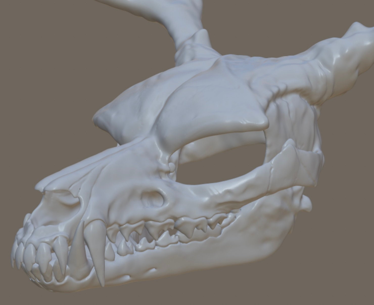 Wendigo Skull Mask 3DMODEL 2022 - Etsy