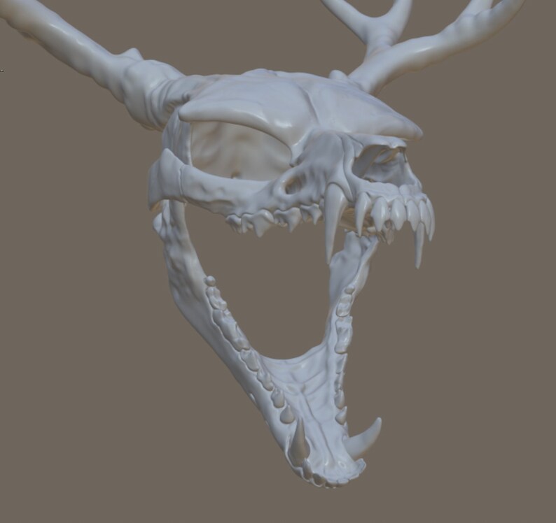 Wendigo Skull Mask 3DMODEL 2022 - Etsy