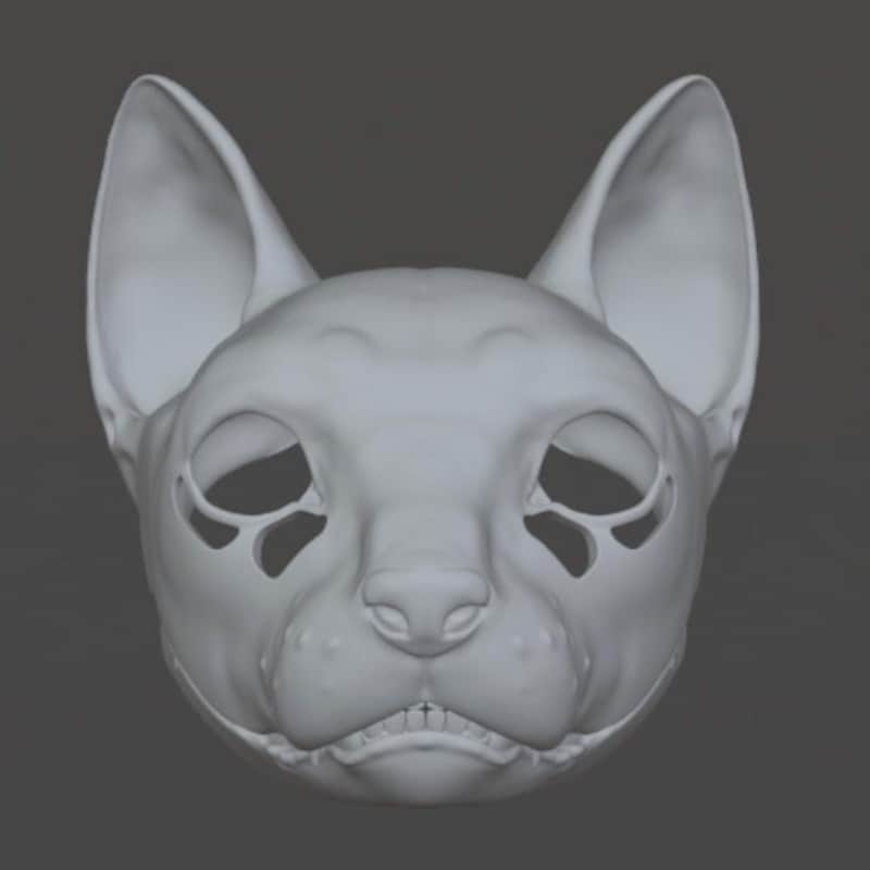 Therian Cat Mask Base - Etsy
