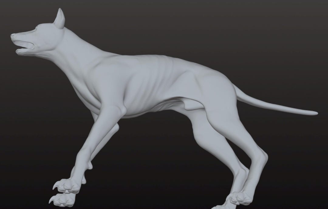 3D Wolf Model unrigged Version...message for File....too Big. - Etsy