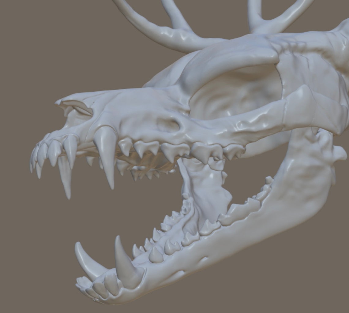 Wendigo Skull Mask 3DMODEL 2022 - Etsy