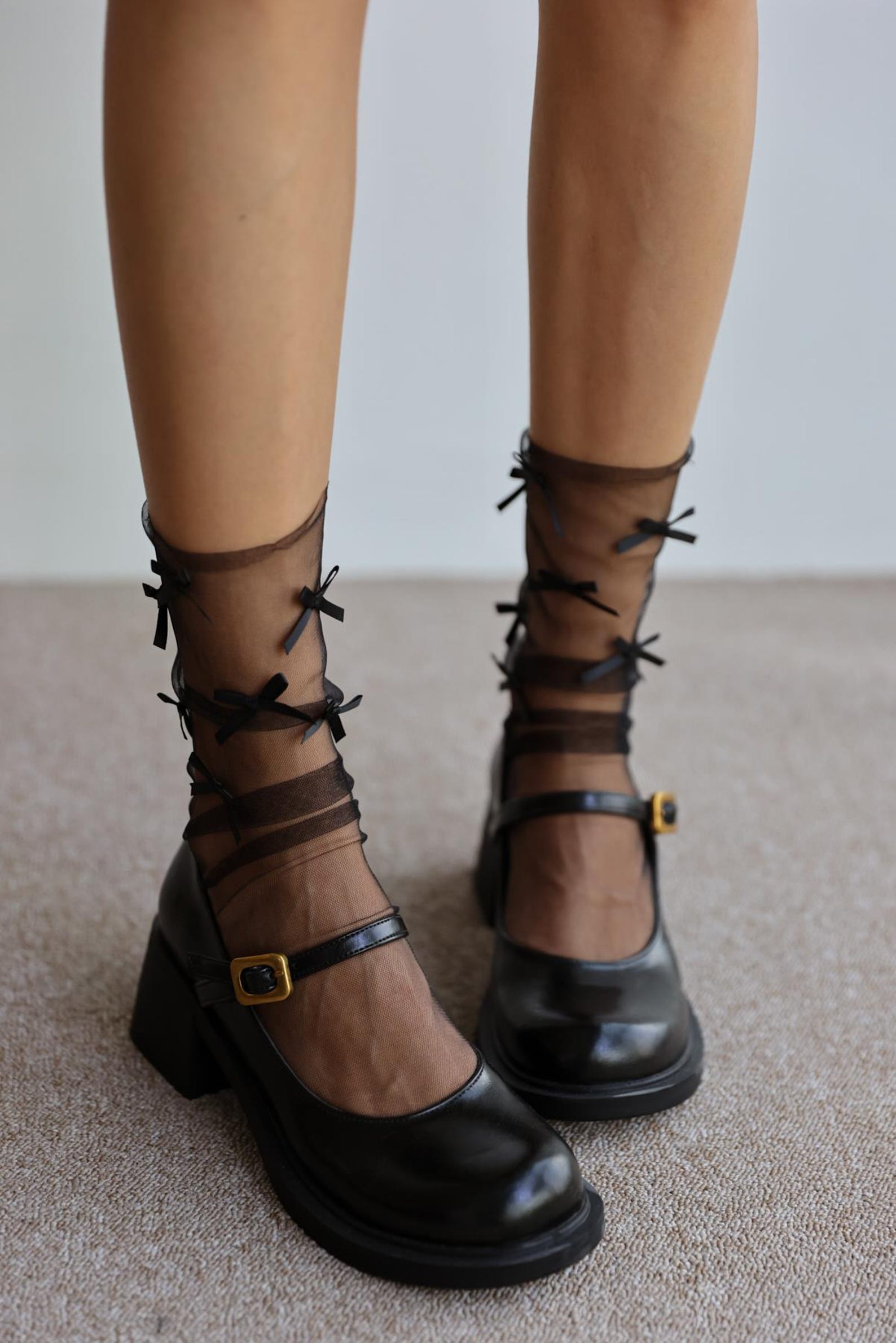 Square Heel Mary Jane, Chic Chunky Heel Mary Jane, Buckled Black Mary Jane, Block Heel Mary Jane ...