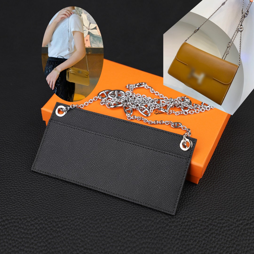 Epsom Leather Insert With Chain Strap for the Constance Long Wallet ...