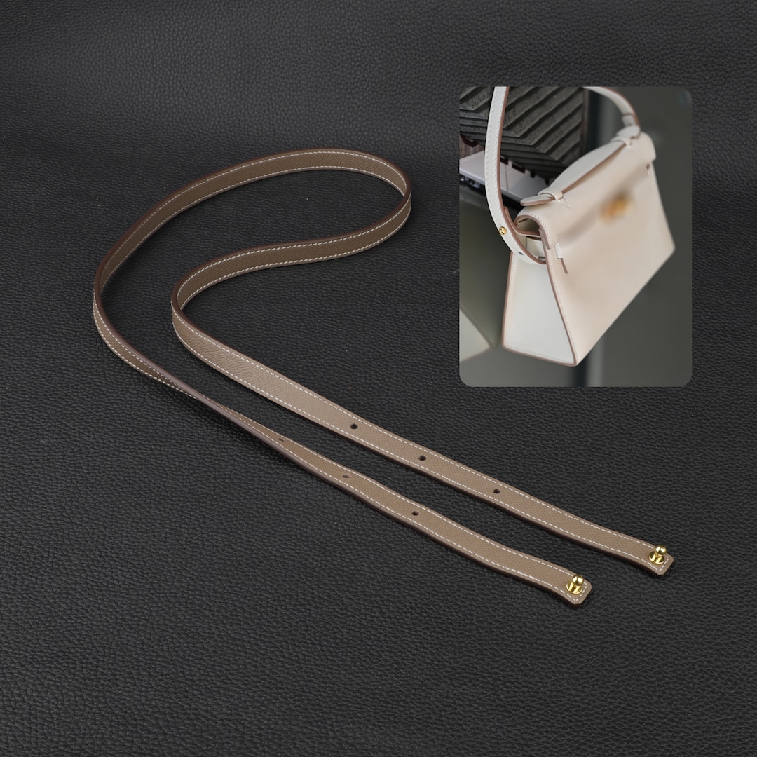 Epsom Leather Shoulder Bag Strap: 15mm Wide, Kelly Pochette Style - Etsy