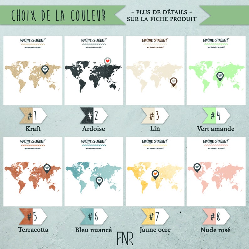 Personalized World Map mappemonde With Photos of Your Favorite Places ...