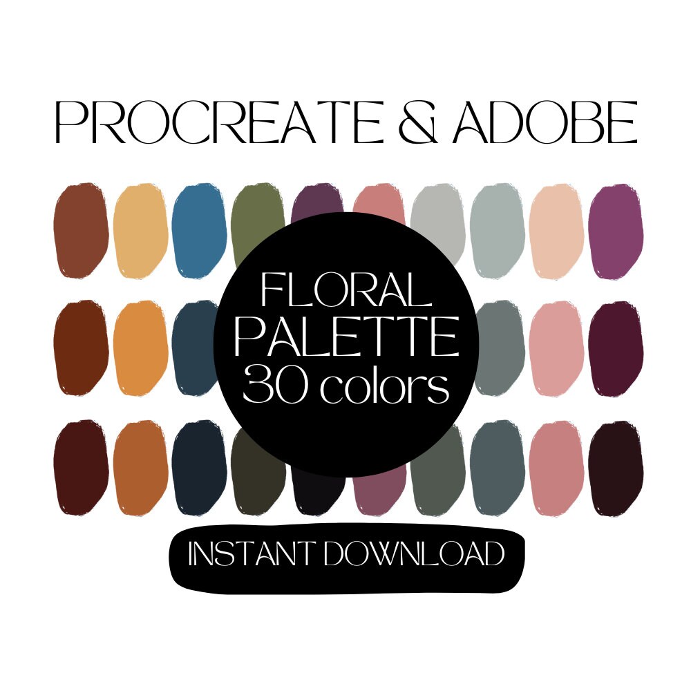 Procreate Color Palette Procreate Palette Illustrator Palette Adobe ...