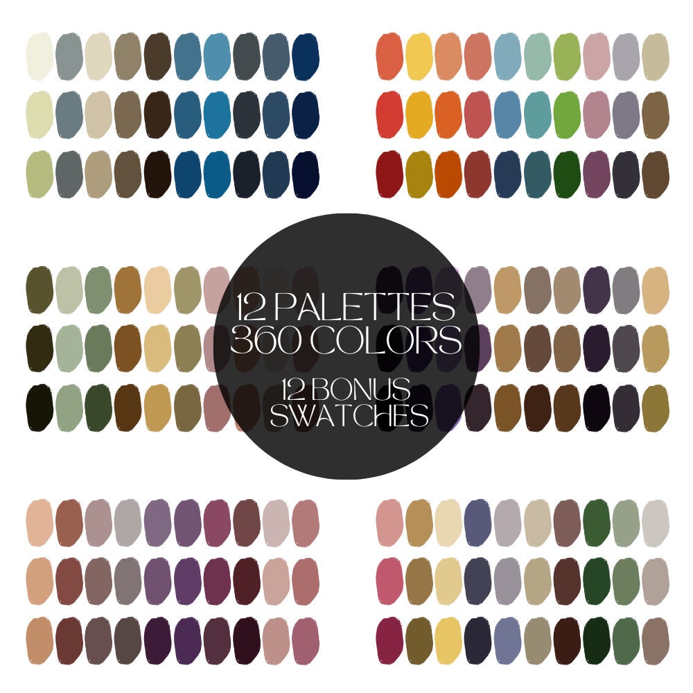 BUNDLE 360 Colors Procreate Palette Procreate Bundle Illustrator ... BUNDLE 360 Colors Procreate Palette Procreate Bundle Illustrator ...