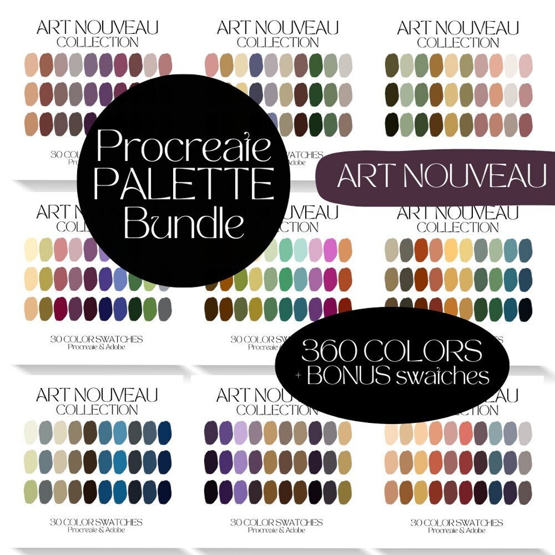 BUNDLE 360 Colors Procreate Palette Procreate Bundle Illustrator ... BUNDLE 360 Colors Procreate Palette Procreate Bundle Illustrator ...