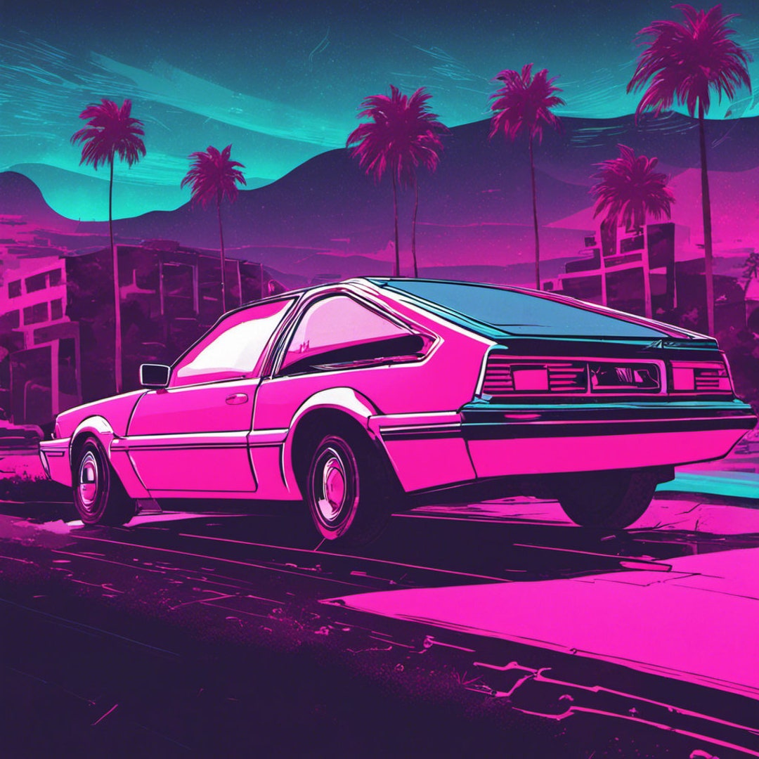 Synthwave Spectacle Poster - Etsy