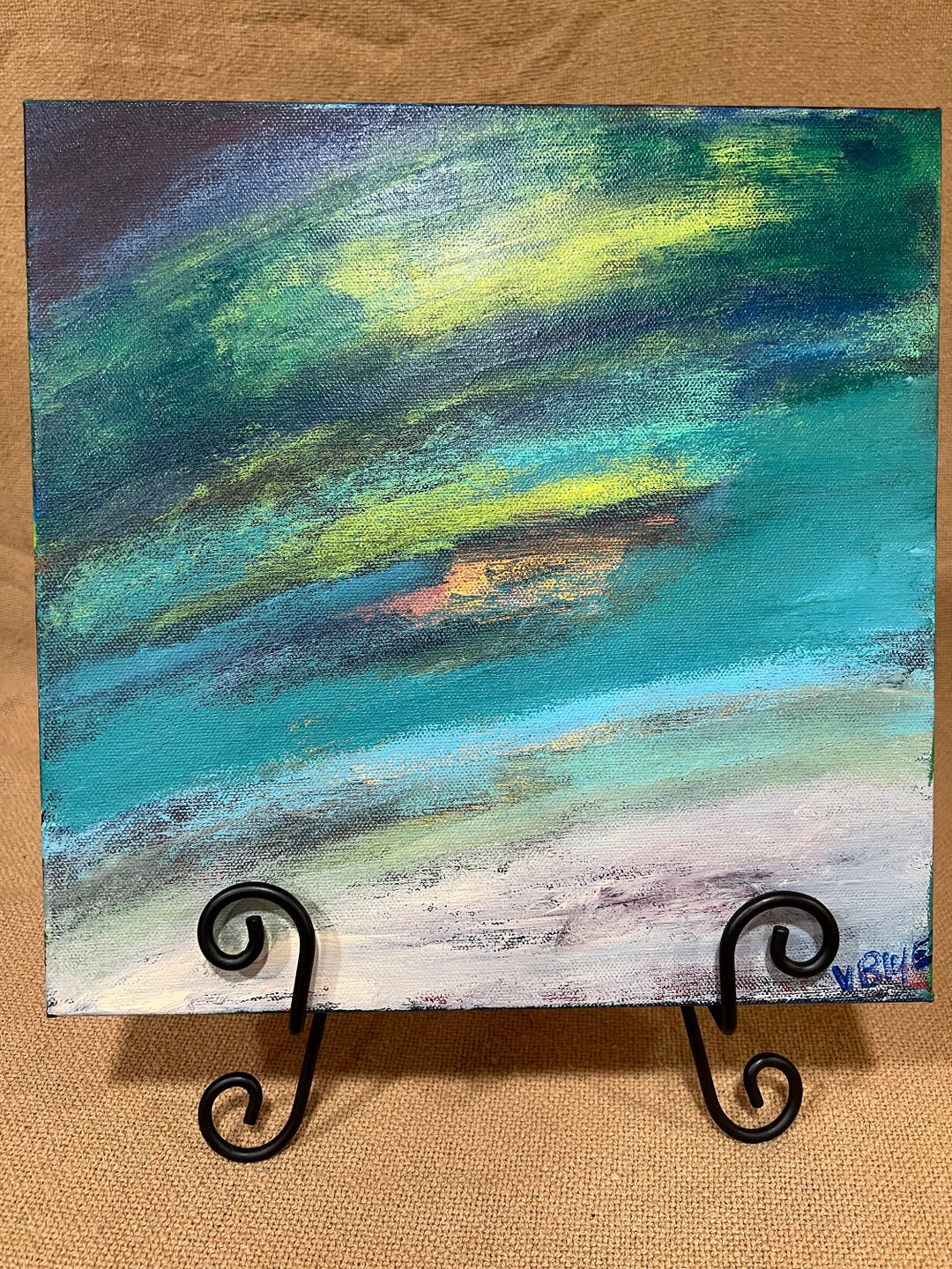 Art, Painting, Ocean Scape Abstract - Etsy