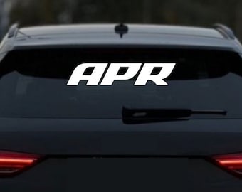 APR Tuning Auto Car Sticker Window Sticker - Etsy