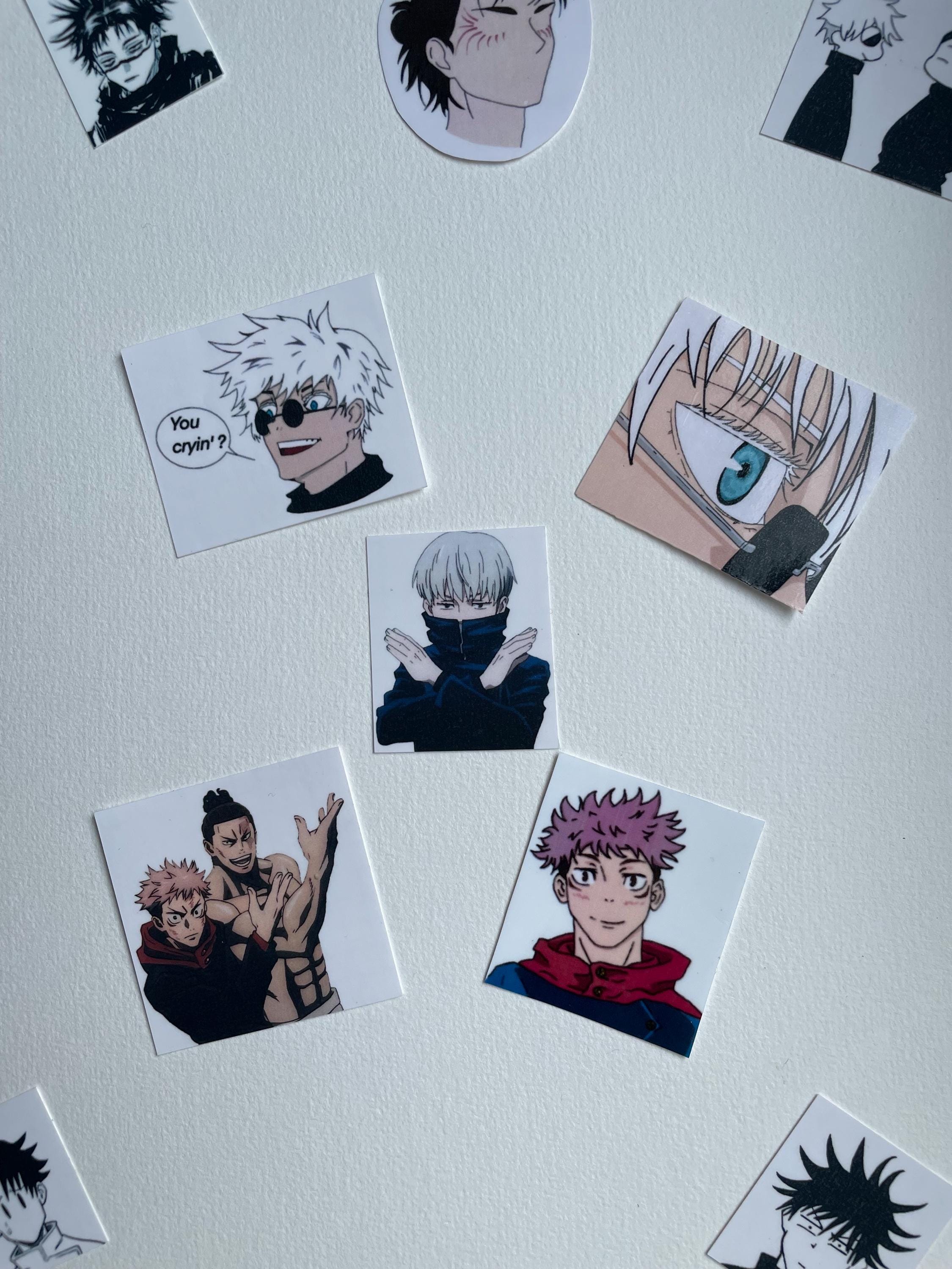 Stickers du manga jujutsu kaisen gojo, yuji, inumaki et aoi - Etsy France