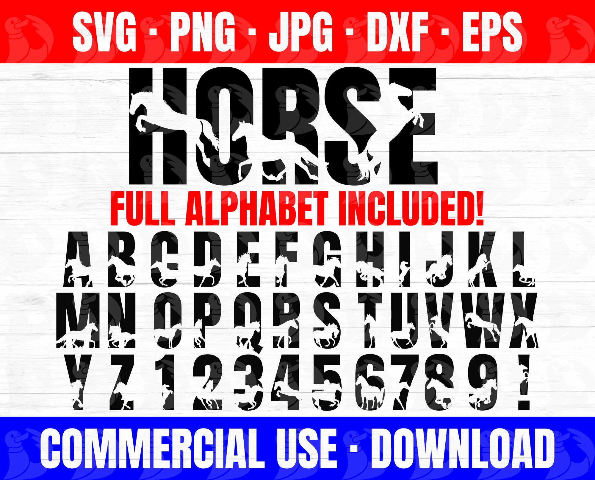 Horse Alphabet SVG, Font With Horses, Mustang, Pony, Horse SVG Alphabet ...
