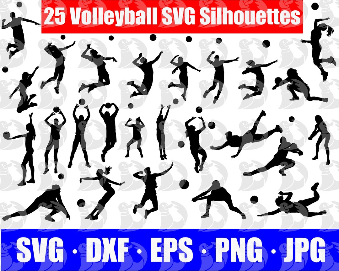 Volleyball SVG Bundle Volleyball Clipart Volleyball PNG - Etsy