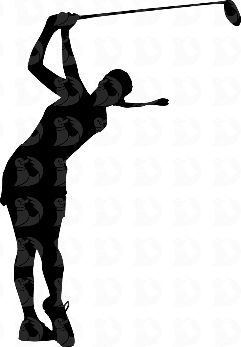 Women's Golf SVG Bundle, Women Golfers, Girls Golfing Silhouettes ...