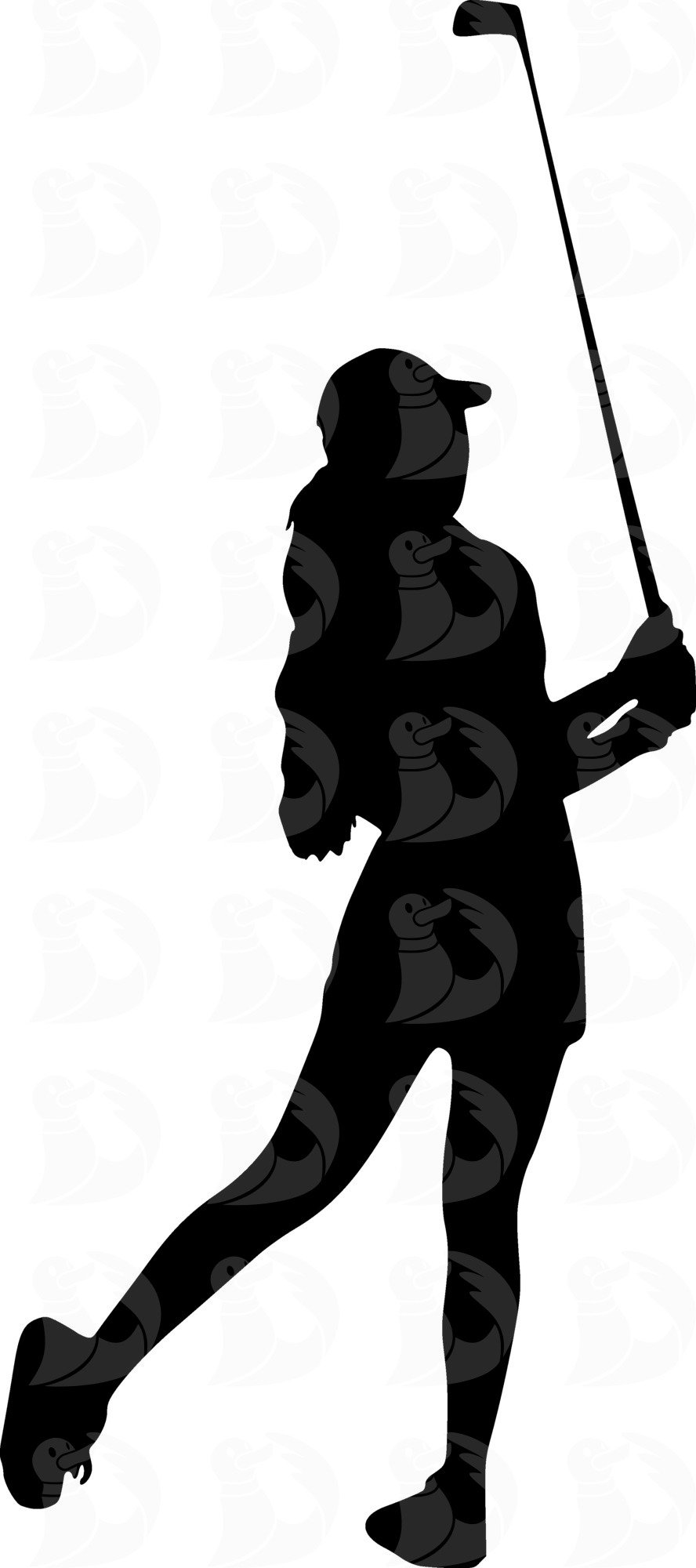 Women's Golf SVG Bundle, Women Golfers, Girls Golfing Silhouettes ...