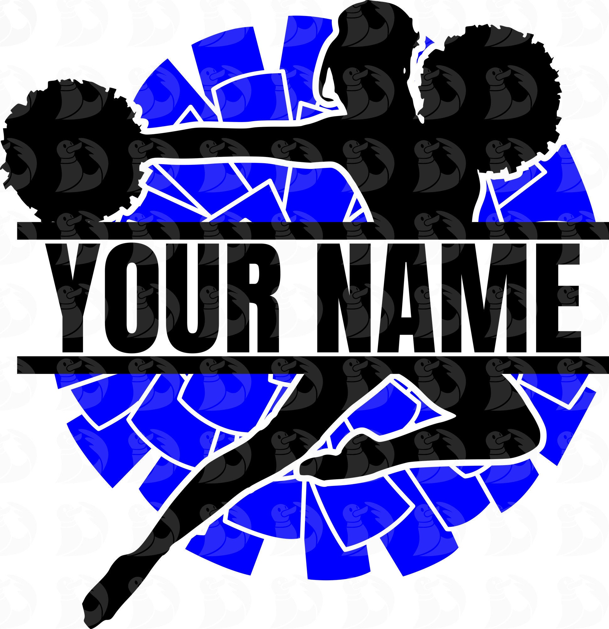 Cheer Monogram SVG, Personalized Cheer Design, Custom Chearleading ...