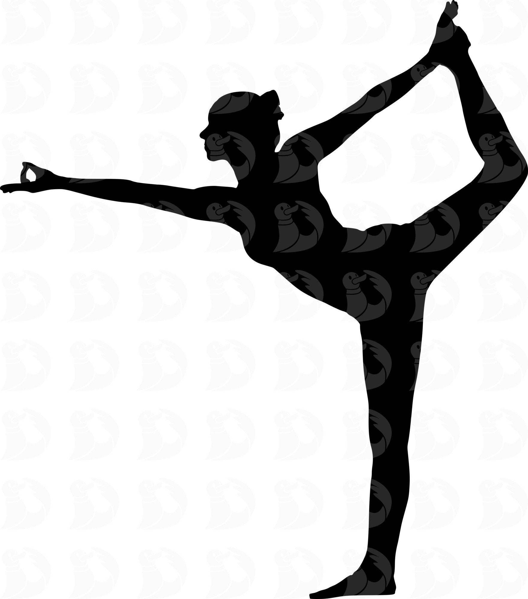 Yoga SVG Bundle, Silhouettes of Yoga Women and Yoga Men, Hot Yoga Svg ...
