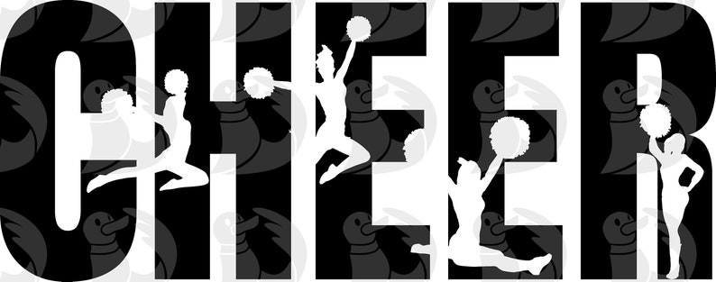 Cheer Alphabet SVG Designs, Great for Shirts, Wall Art, Bags, Mugs, and ...