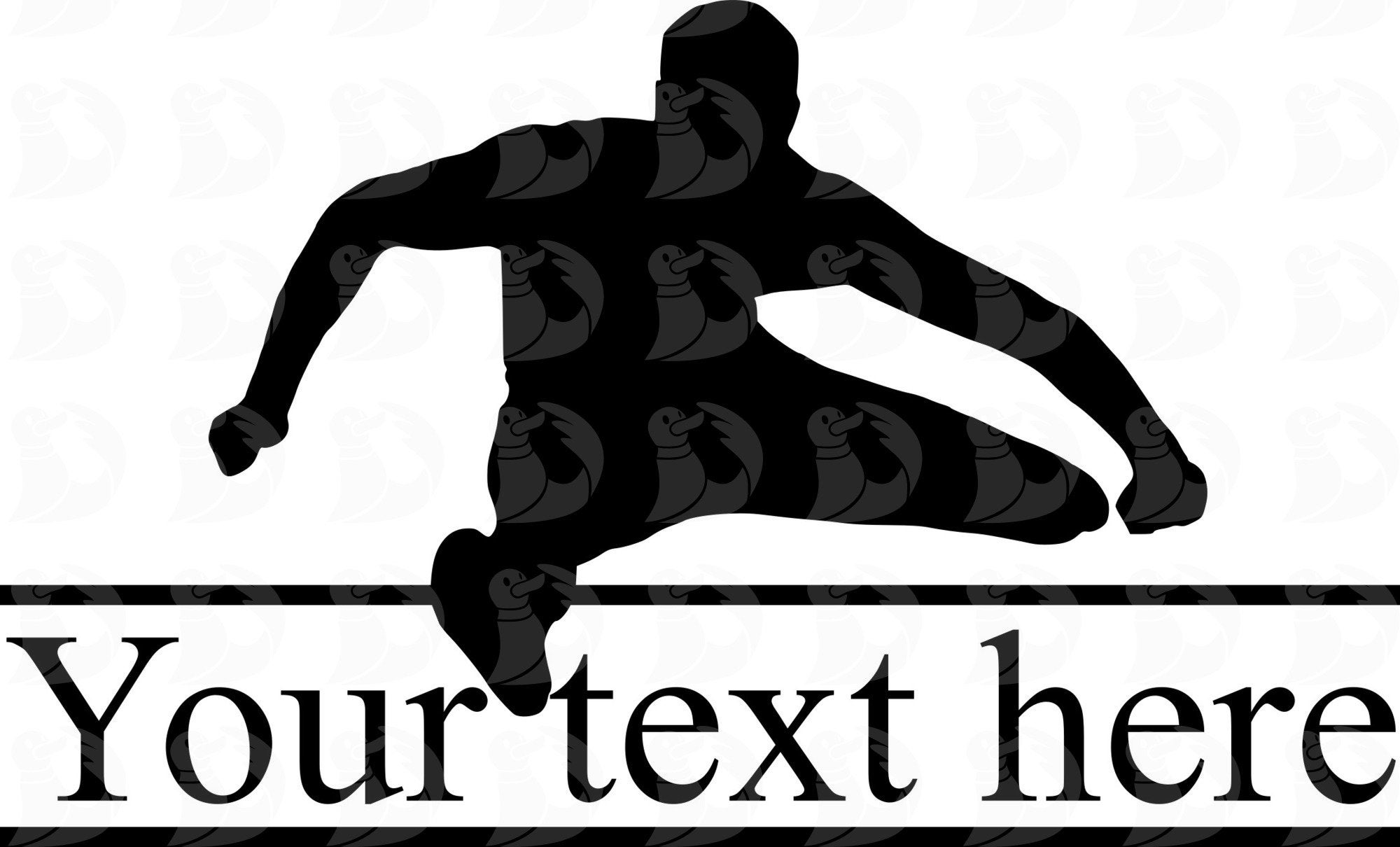 Hurdling SVG Clipart Bundle, Track and Field Clipart, Hurdler Svgs ...