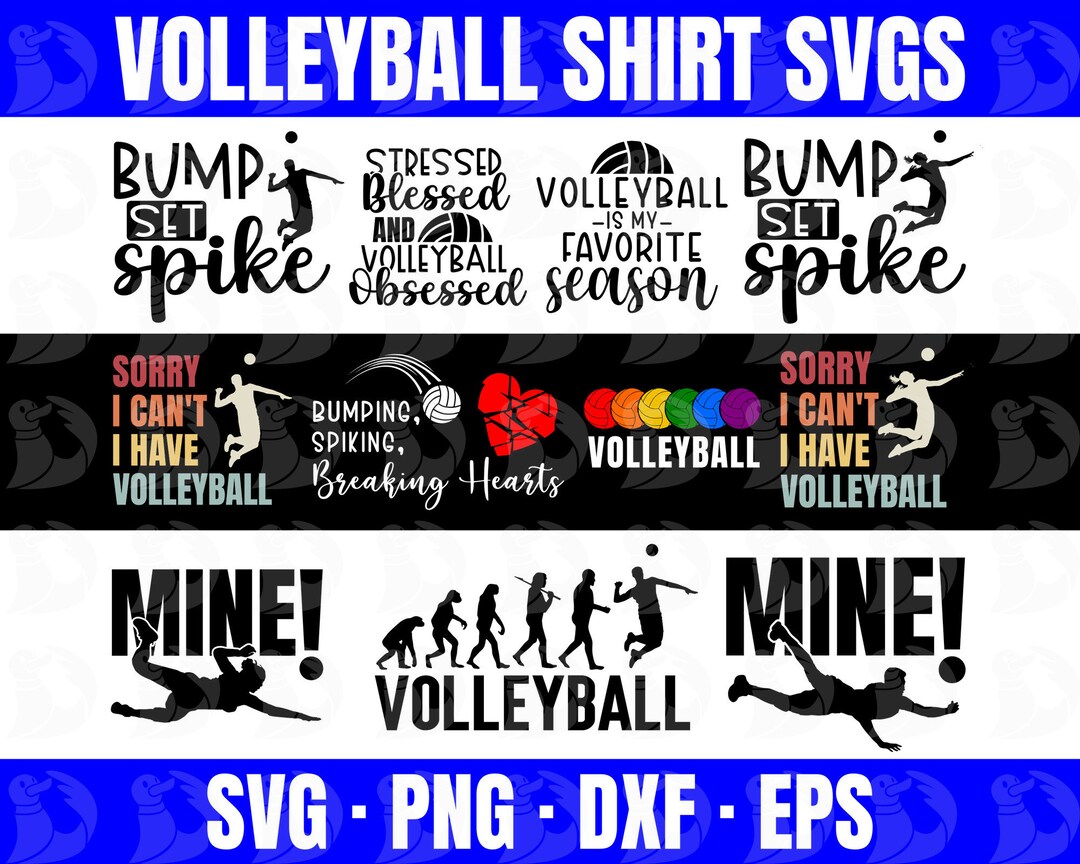 Volleyball Shirts SVG Bundle, Funny Volleyball Shirts SVG, LGBTQ ...